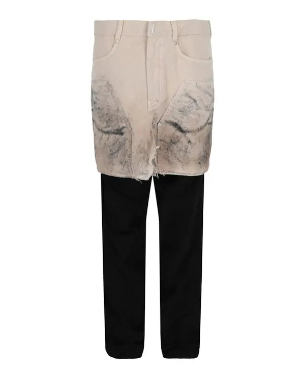 Givenchy Layered Tracksuit Pants With Carpenter Jeans