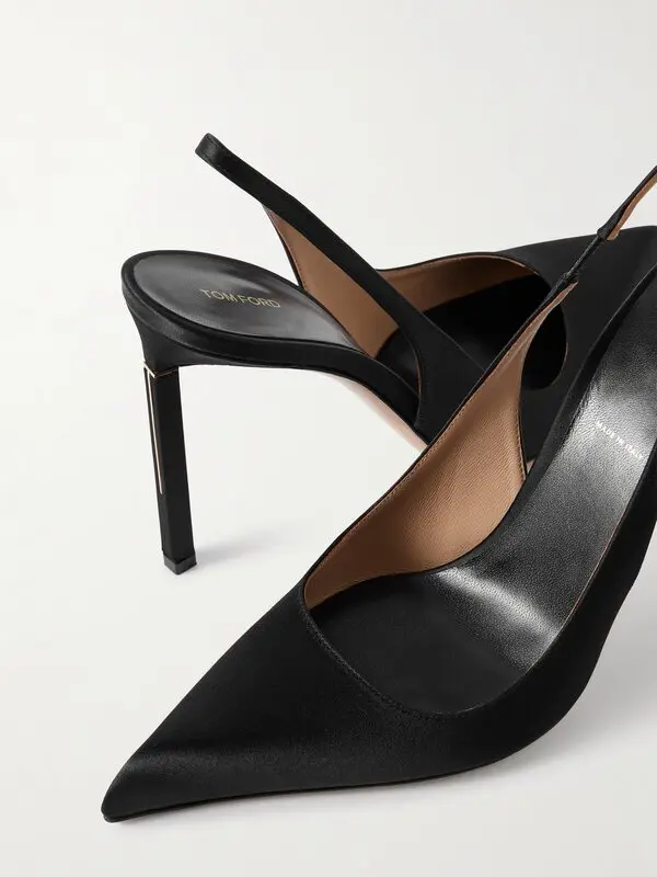 TOM FORD Satin Slingback Pumps