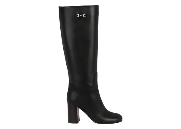 FERRAGAMO Ovidio 85 Knee-high Boots - Black