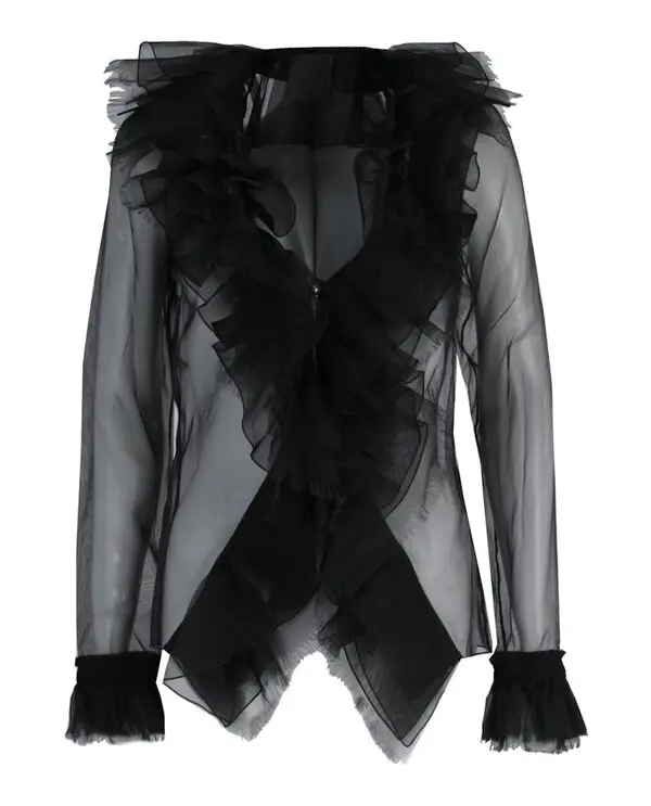 Givenchy Ruffled Silk-organza Blouse