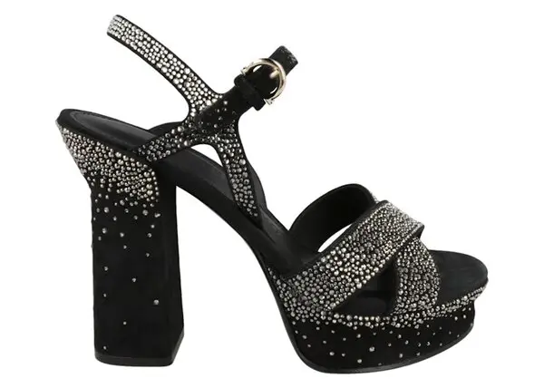 FERRAGAMO Sonya Suede Platform Sandals