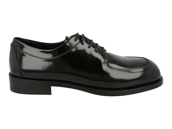 FERRAGAMO Patent Leather Derby Sneakers