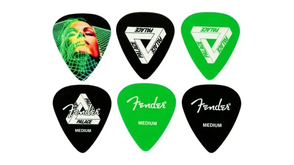 PALACE Fender X Medium Pick Set - Green