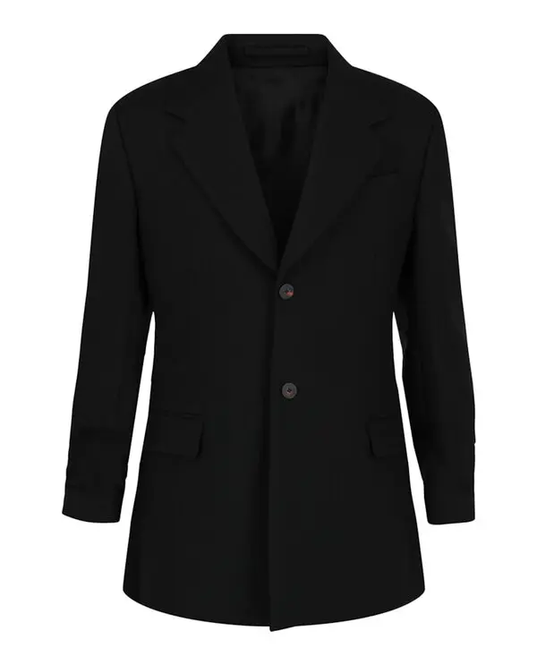 FERRAGAMO Notched Lapel Wool Blazer