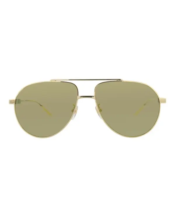 Gucci Aviator Frame Sunglasses - Gold Gold Yellow (gg1311s/30013897/002)