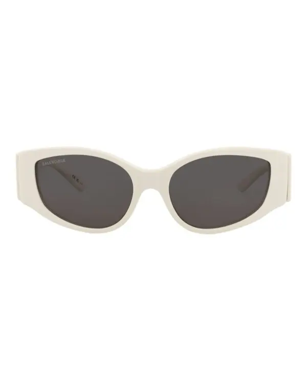 Balenciaga Cat Eye Frame Recycled Acetate Sunglasses - White White Grey (bb0258s/30013963/003)
