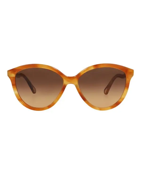 Chloé Round-frame Bio Acetate Sunglasses - Havana Havana Brown (ch0087s/30012393/002)