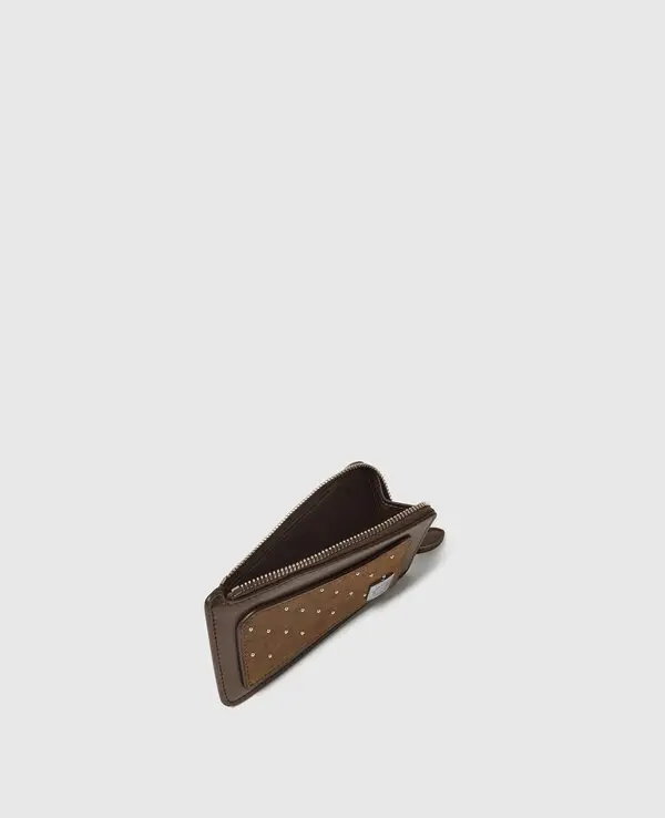 Stella McCartney Ryder Studded Zip Cardholder