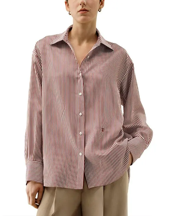 Lilysilk Oversized Striped Shirt
