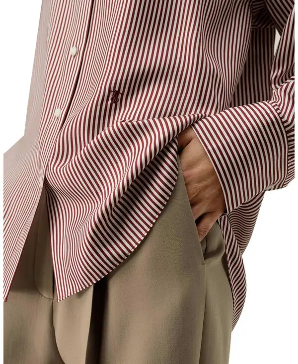Lilysilk Oversized Striped Shirt