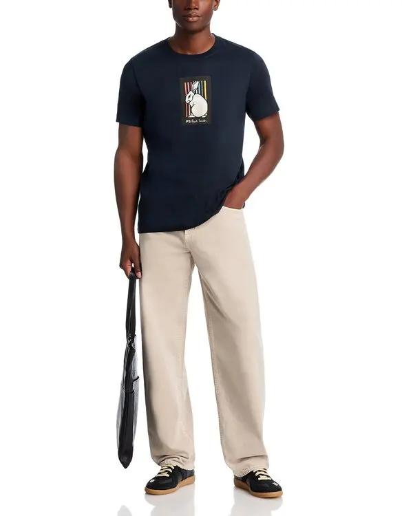 Paul Smith Regular Fit Short Sleeved Rabbit Stripe Tee