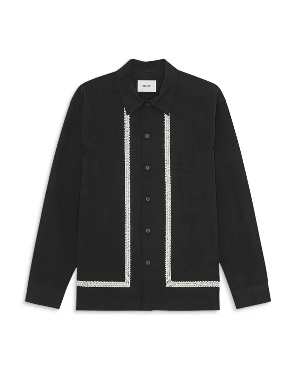 Nn07 Reed Embroidered Button Front Shirt