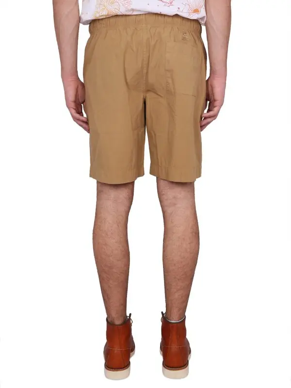 Paul Smith Cotton Shorts - Beige