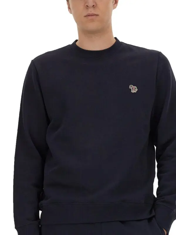 Paul Smith Zebra Embroidered Sweatshirt - Blue
