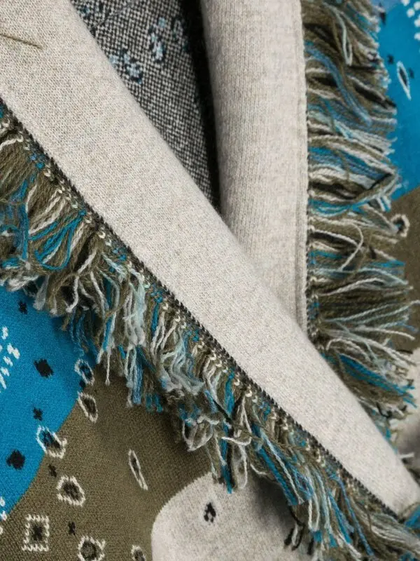 Alanui Striped Bandana Jacquard Cardigan - Multicolour