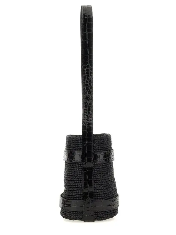 Manebí Raffia Bucket Bag