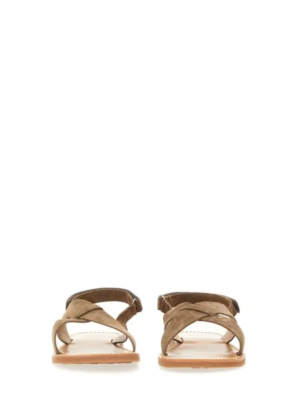 POM D'API Plage Stitch Crossvelours Sandals