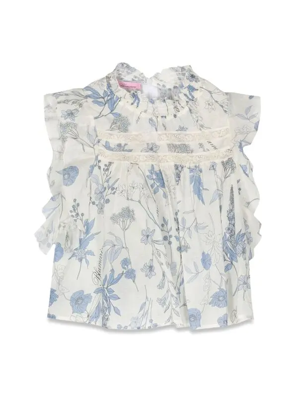 Blumarine Floral Print Top