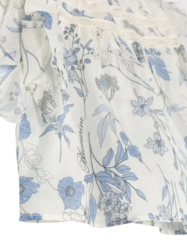 Blumarine Floral Print Top