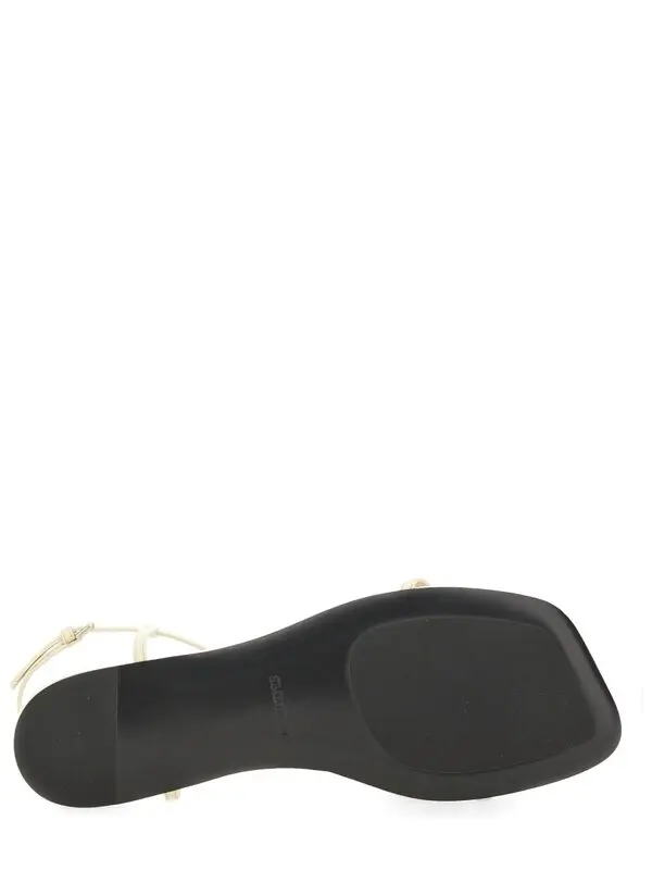 JIL SANDER Leather Sandal - Ivory