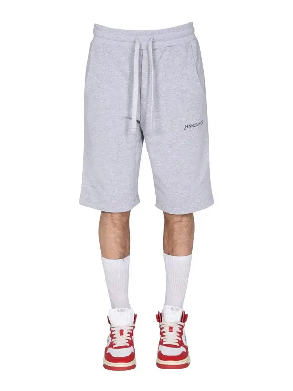 HINNOMINATE Logo Bermuda Shorts - Grey
