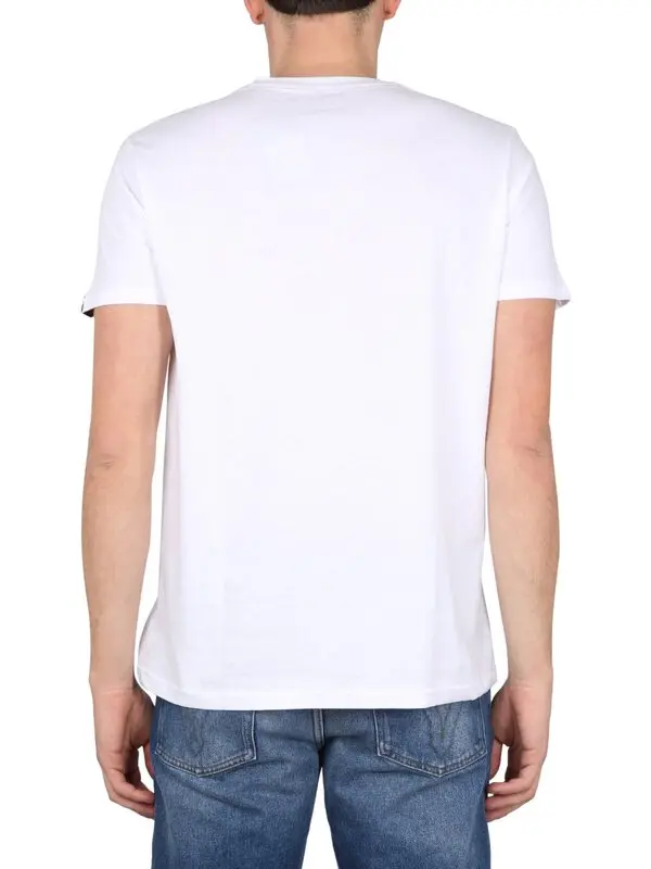 Alpha Industries Logo Print T Shirt - White