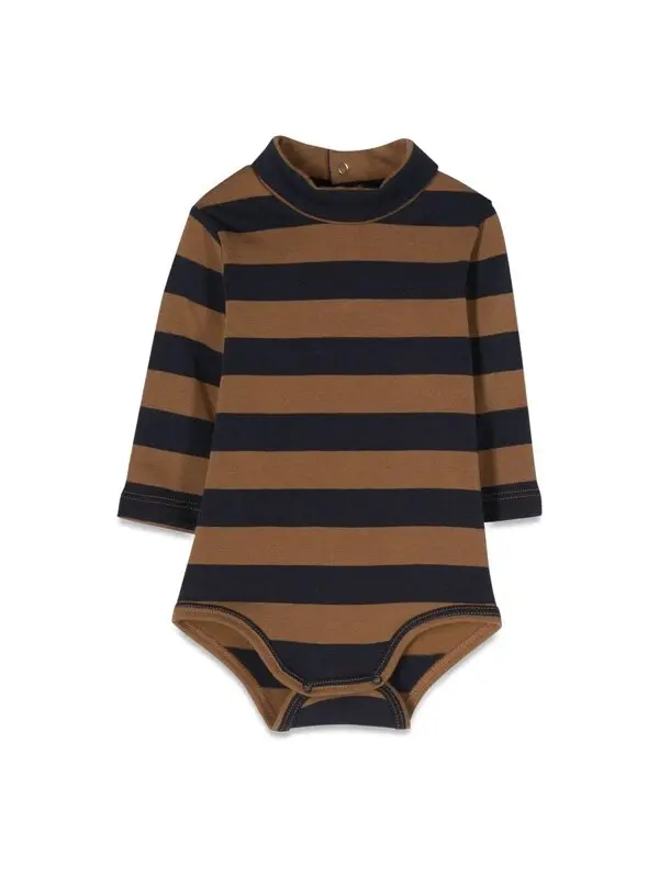 TEDDY & MINOU Striped Cotton-elastane Bodysuit