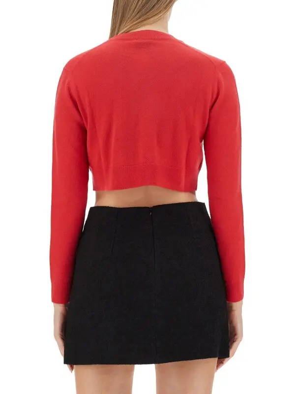 PATOU Cropped Merino Wool Cashmere Shirt