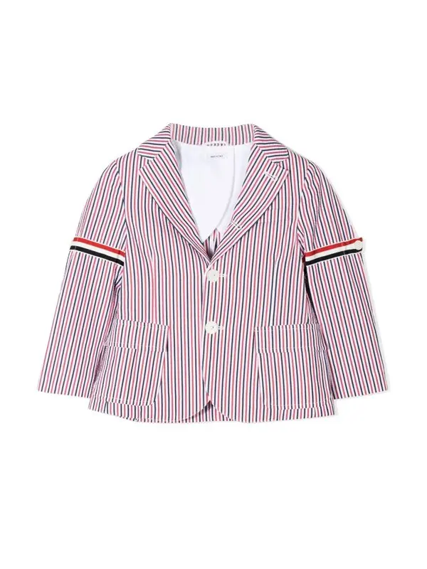 Thom Browne Patch Pocket Sport Coat With Armbands - Multicolour