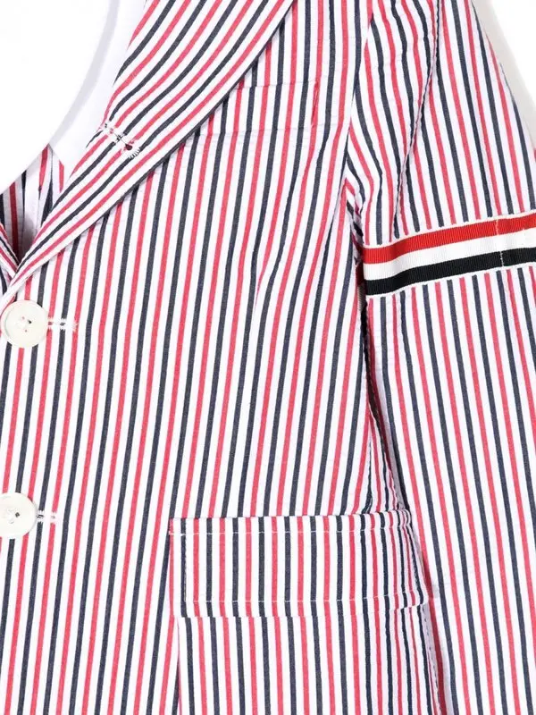 Thom Browne Patch Pocket Sport Coat With Armbands - Multicolour