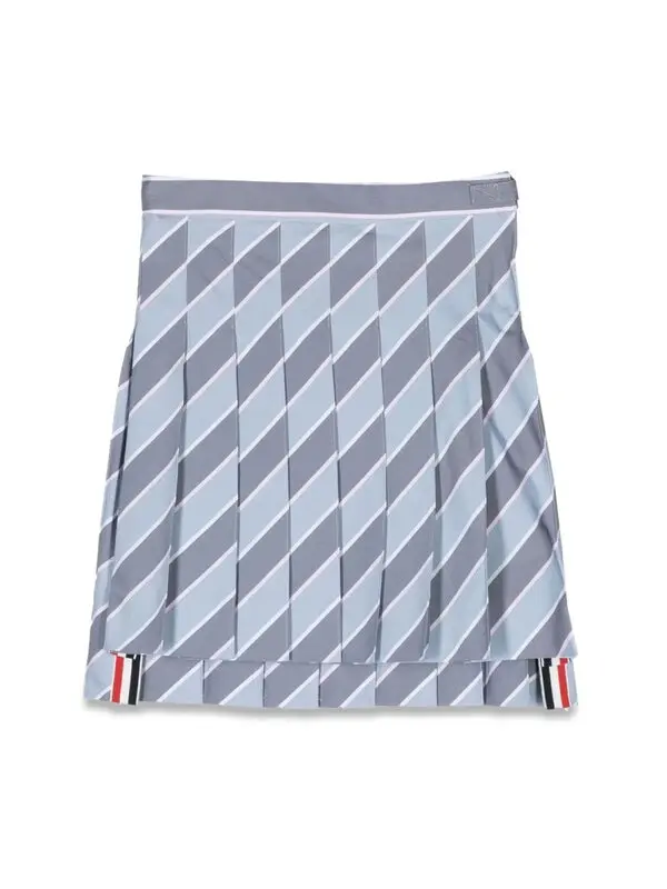 Thom Browne Pleated Skirt - Grey