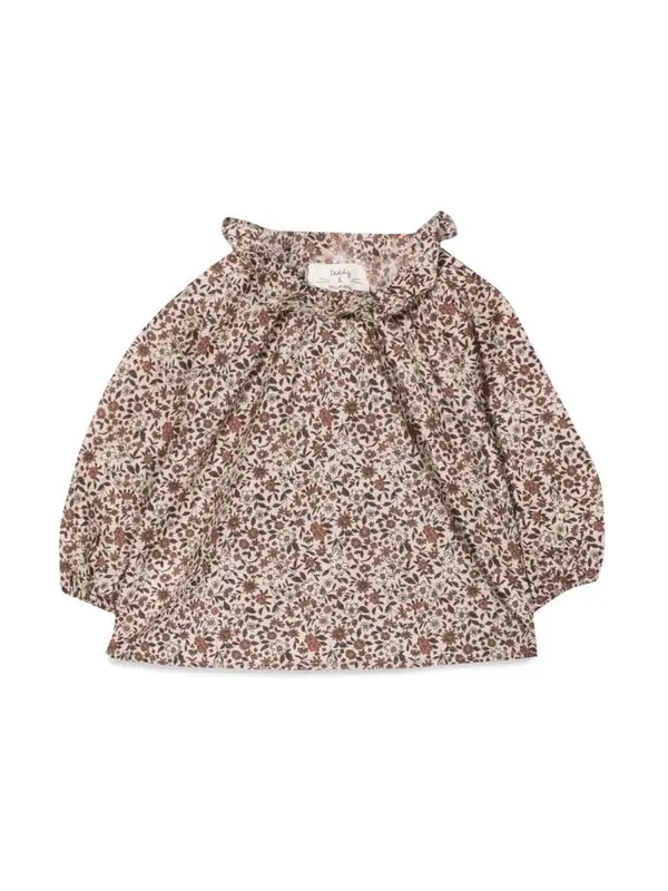 TEDDY & MINOU Floral Shirt - Brown