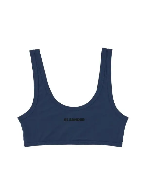 JIL SANDER Bikini Top - Blue