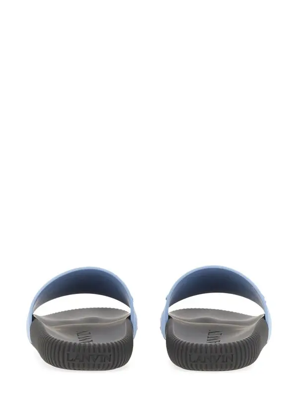 LANVIN Sandalwood Arpege Slides - Azure