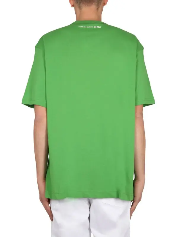 Comme Des Garçons T Shirt With Logo - Green