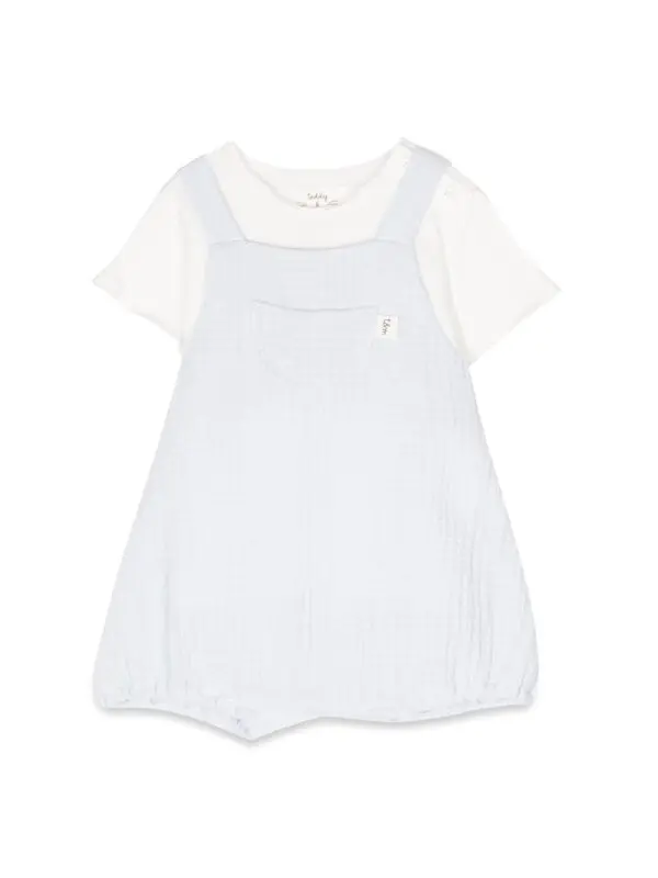 TEDDY & MINOU Romper With T-shirt - Baby Blue