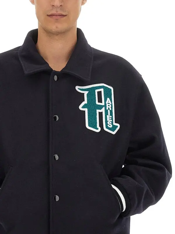 Aries Oversized Wool Varsity Jacket
