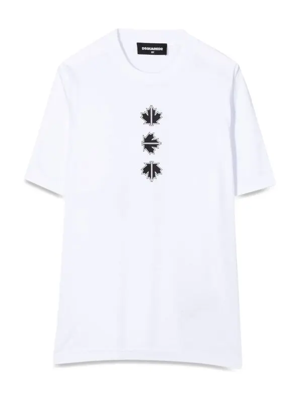 Dsquared2 T-shirt With Logo And Leaves