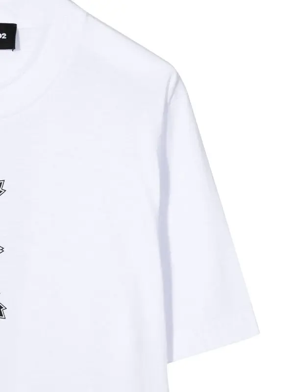 Dsquared2 T-shirt With Logo And Leaves