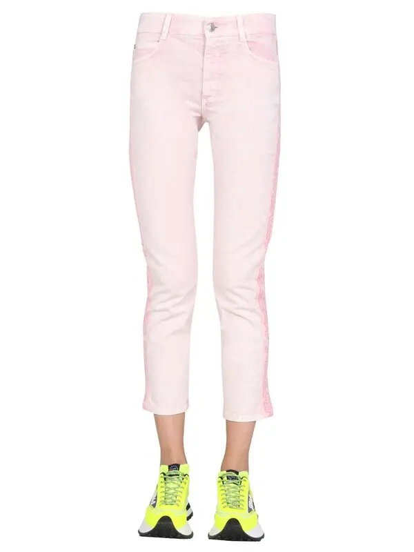 Stella McCartney Logo Band Jeans - Beige