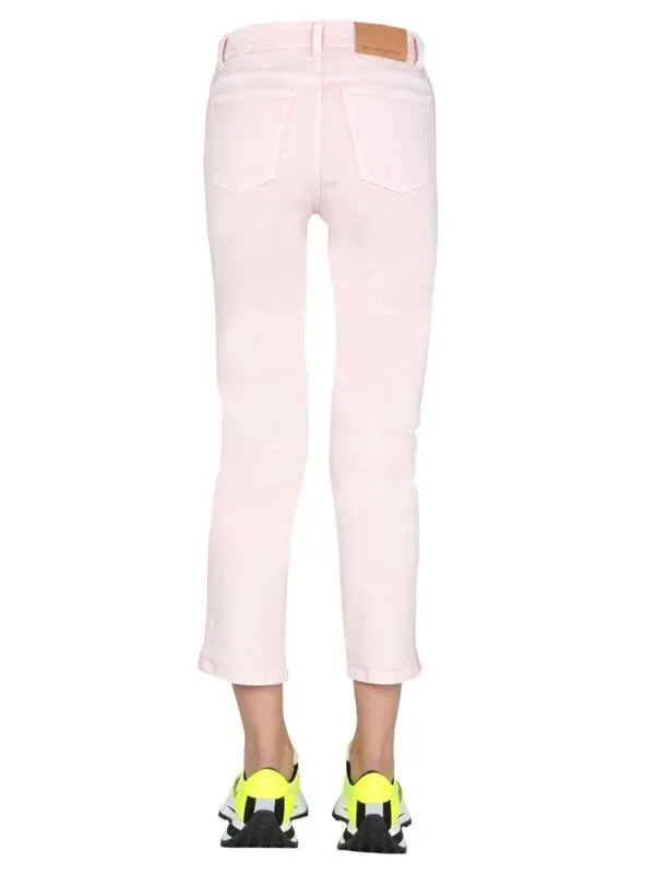 Stella McCartney Logo Band Jeans - Beige