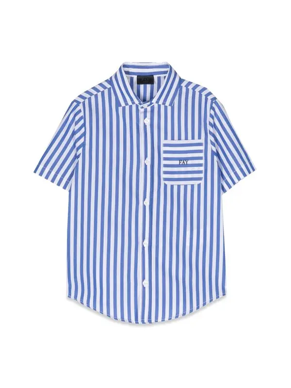 FAY Striped Cotton Shirt - Multicolour