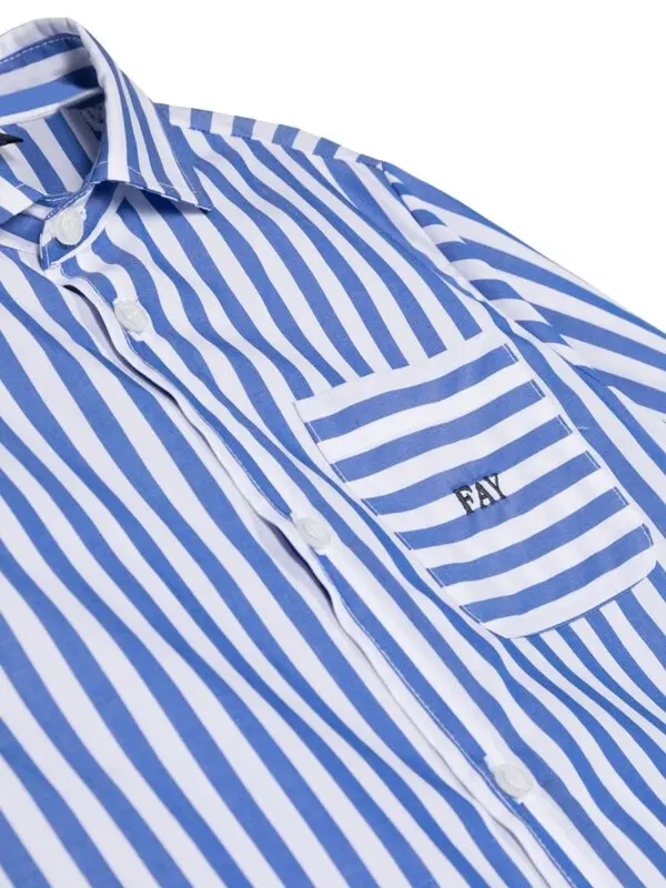 FAY Striped Cotton Shirt - Multicolour