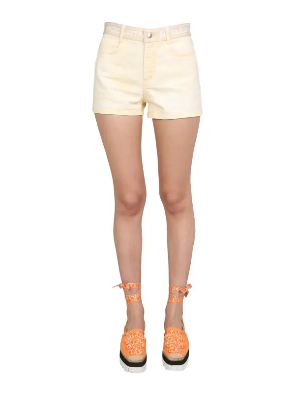 Stella McCartney Denim Shorts - Yellow
