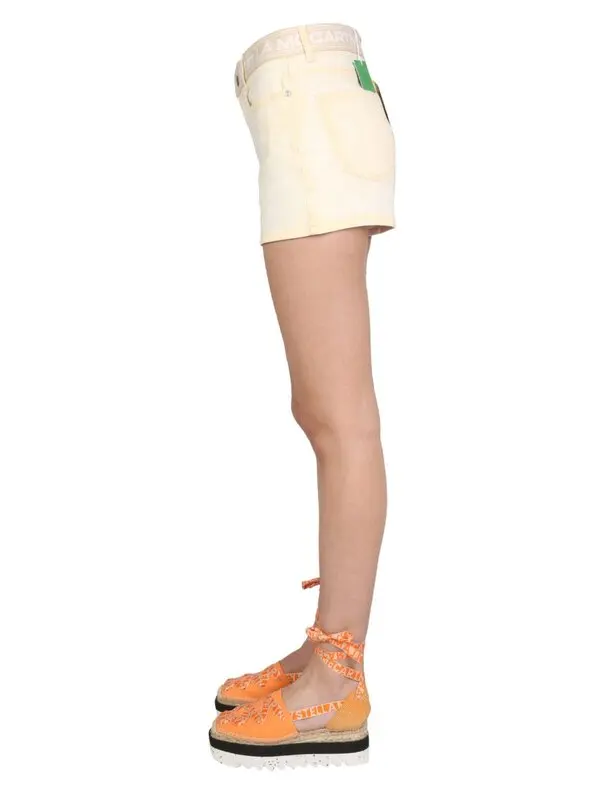 Stella McCartney Denim Shorts - Yellow