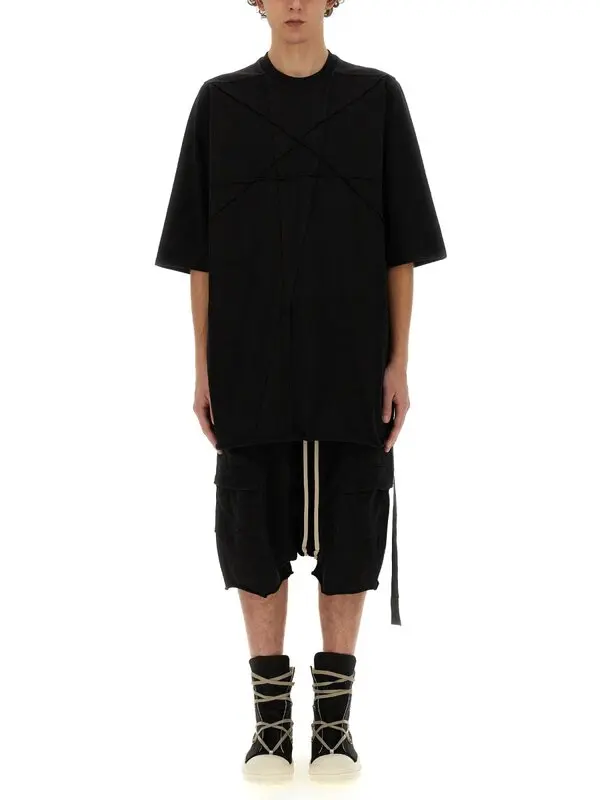 Rick Owens Cotton T Shirt - Black