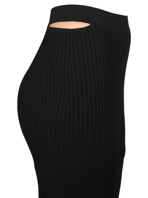 Helmut Lang One Shoulder Ribbed Dress