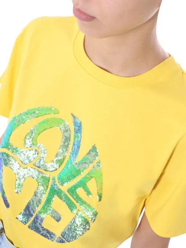 Alberta Ferretti Crew Neck T-shirt - Yellow