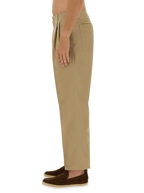 LARDINI Regular Fit Trousers - Beige