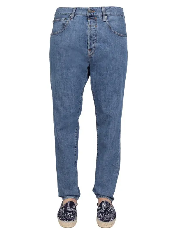 LARDINI Five-pocket Jeans - Denim